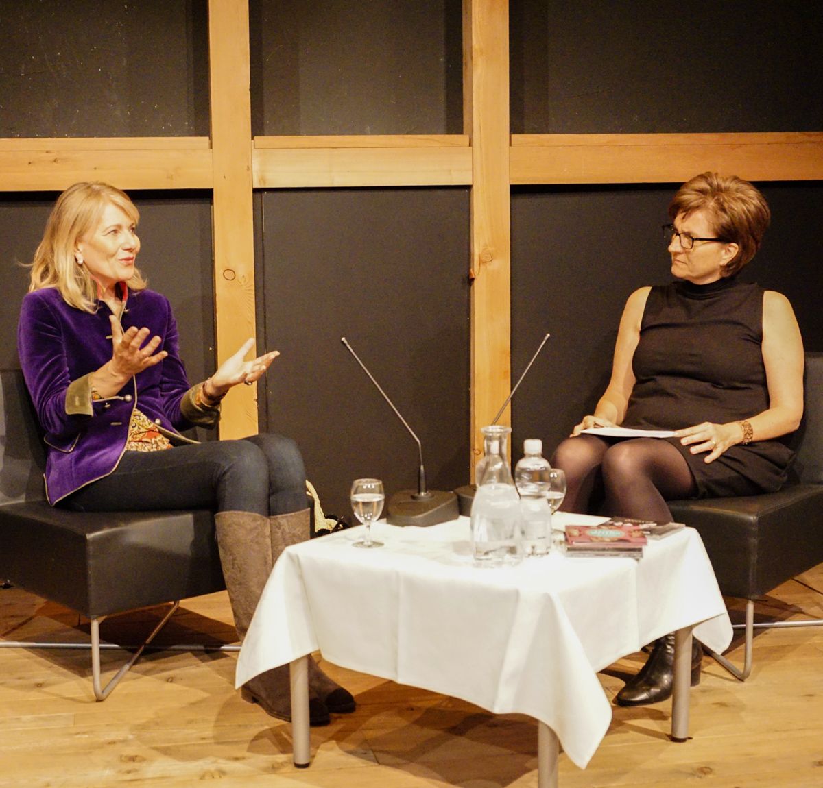 Regula Curti war Gast im Zuoz Globe Talks | Engadiner Post/Posta Ladina